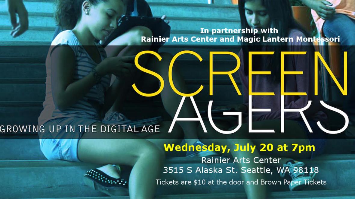 Rainier Arts Center presents Screenagers, a documentary | Seattle Area Family Fun Calendar ...