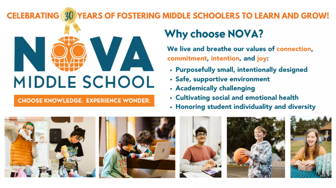 NOVA Middle School Preview | Seattle Area Family Fun Calendar | ParentMap