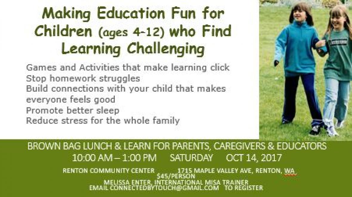 Making Education Fun for Children Who Find Learning Challenging ...