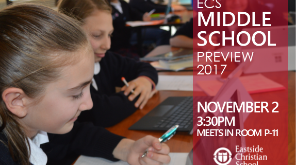 Eastside Christian School Middle School Preview Day | Seattle Area ...