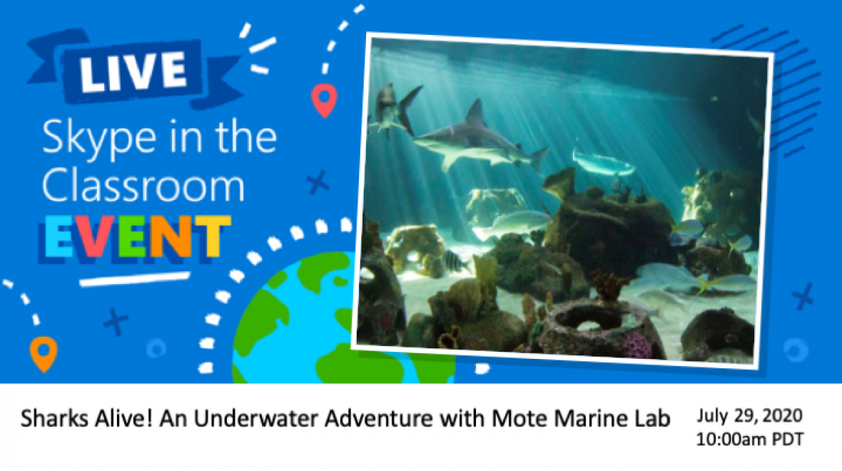 Sharks Alive! An Underwater Adventure - Skype in the Classroom LIVE ...
