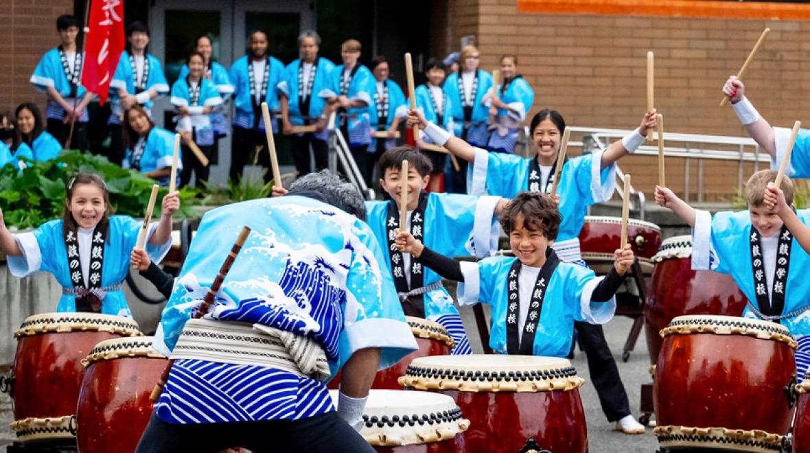 Japanese Taiko Drumming with Japan Creative Arts The School of Taiko ...