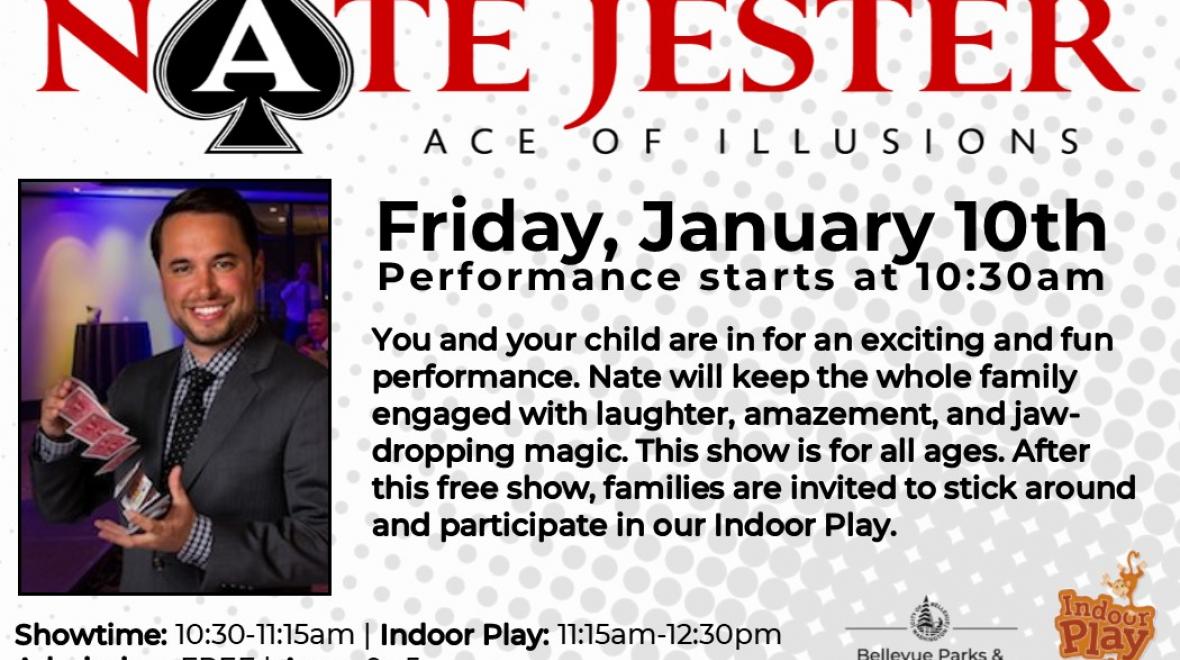 FREE Indoor Play Event featuring Nate Jester - Ace of Illusions ...
