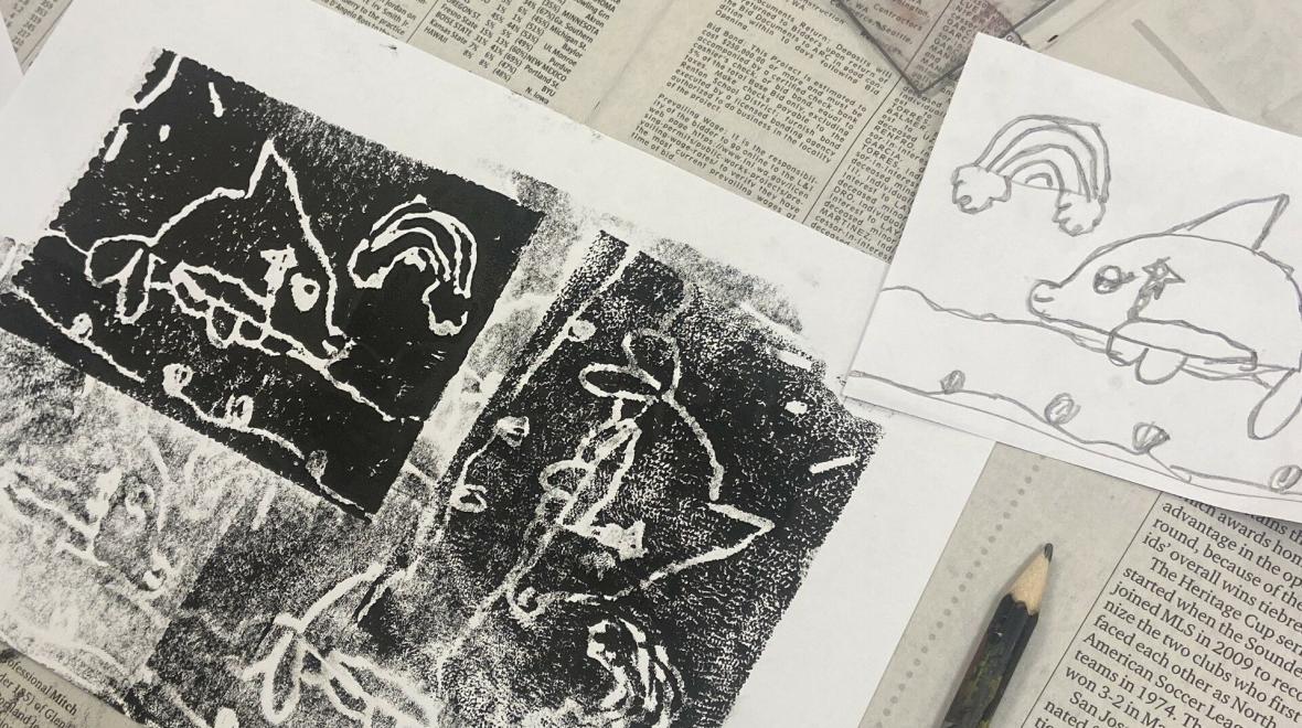 Art for Kids and Tweens: Printmaking at the Kingsgate Library | Seattle ...