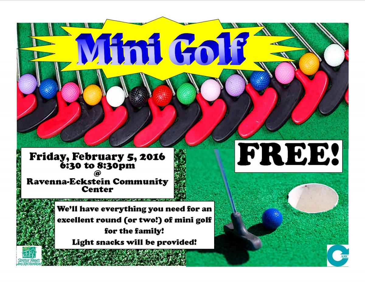 Free Mini Golf Night for Families | Seattle Area Family Fun Calendar ...