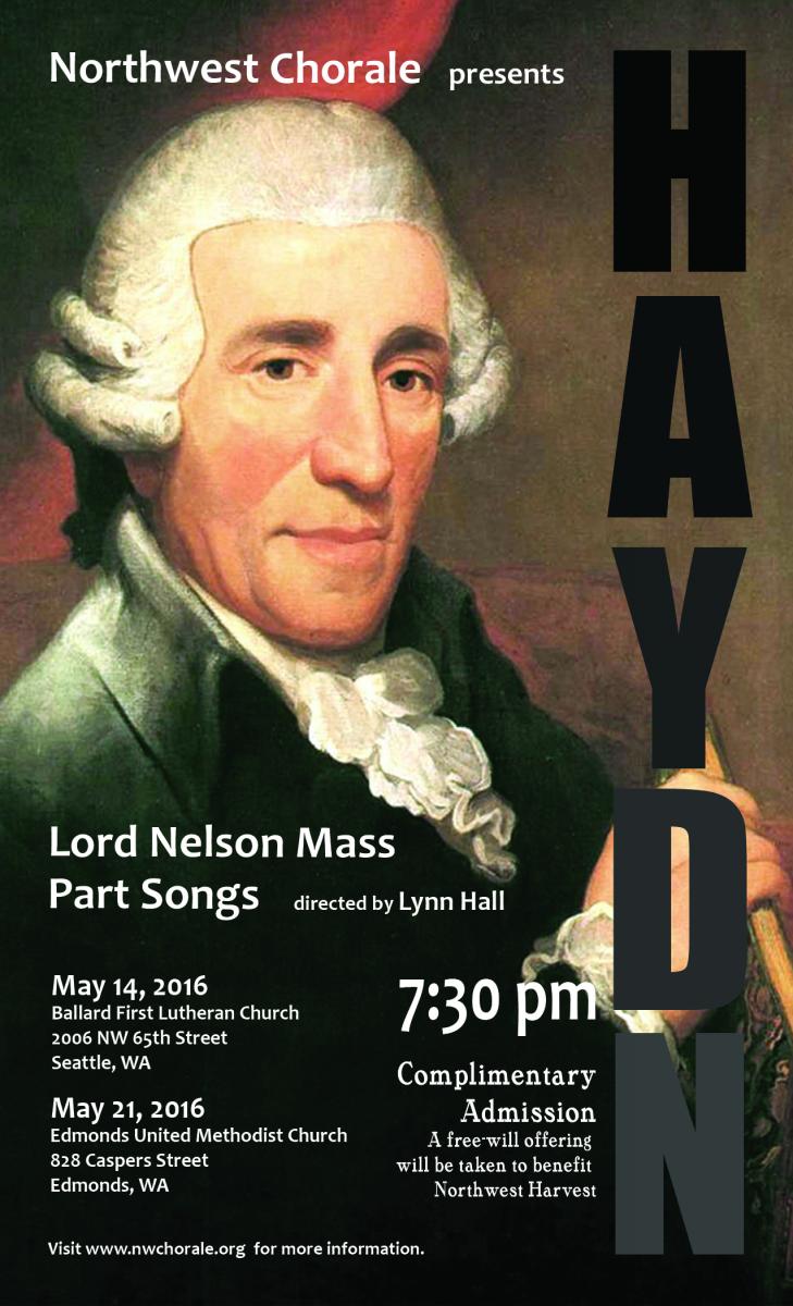 Northwest Chorale Presents Haydn: Lord Nelson Mass and Part Songs ...