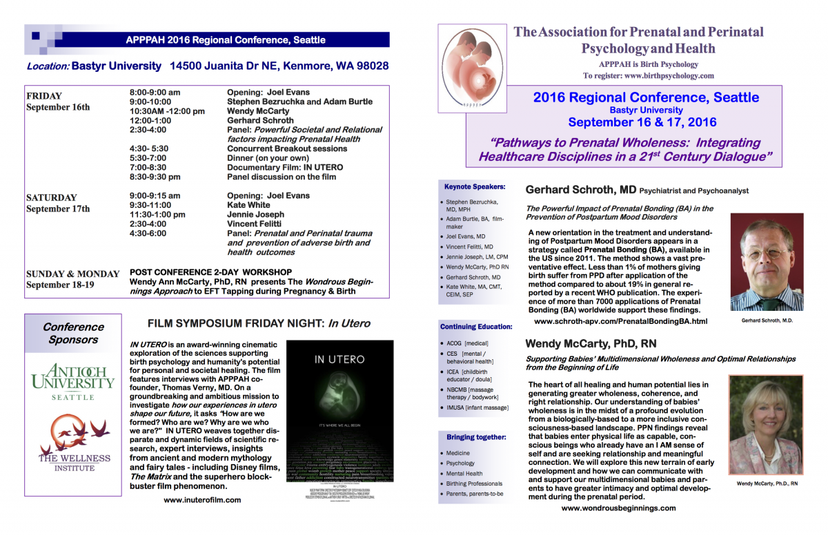 Respect for the Prenate Conference: Parenting from the Beginning of ...