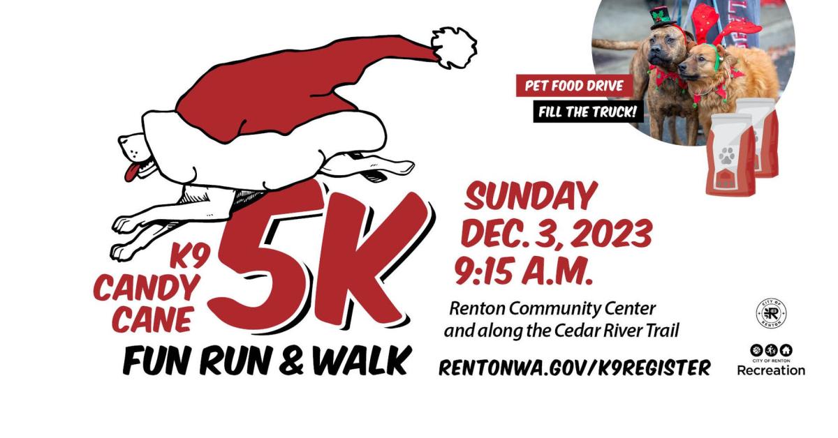 K9 Candy Cane 5K Fun Run and Walk | Seattle Area Family Fun Calendar ...