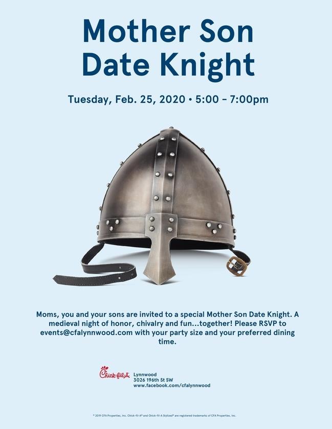 Mother Son Date Knight | Seattle Area Family Fun Calendar | ParentMap