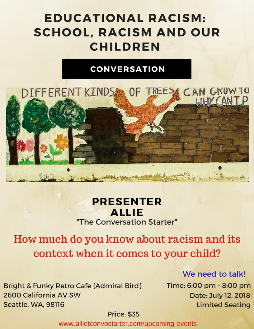 Conversation: Educational Racism and Our Children | Seattle Area Family ...