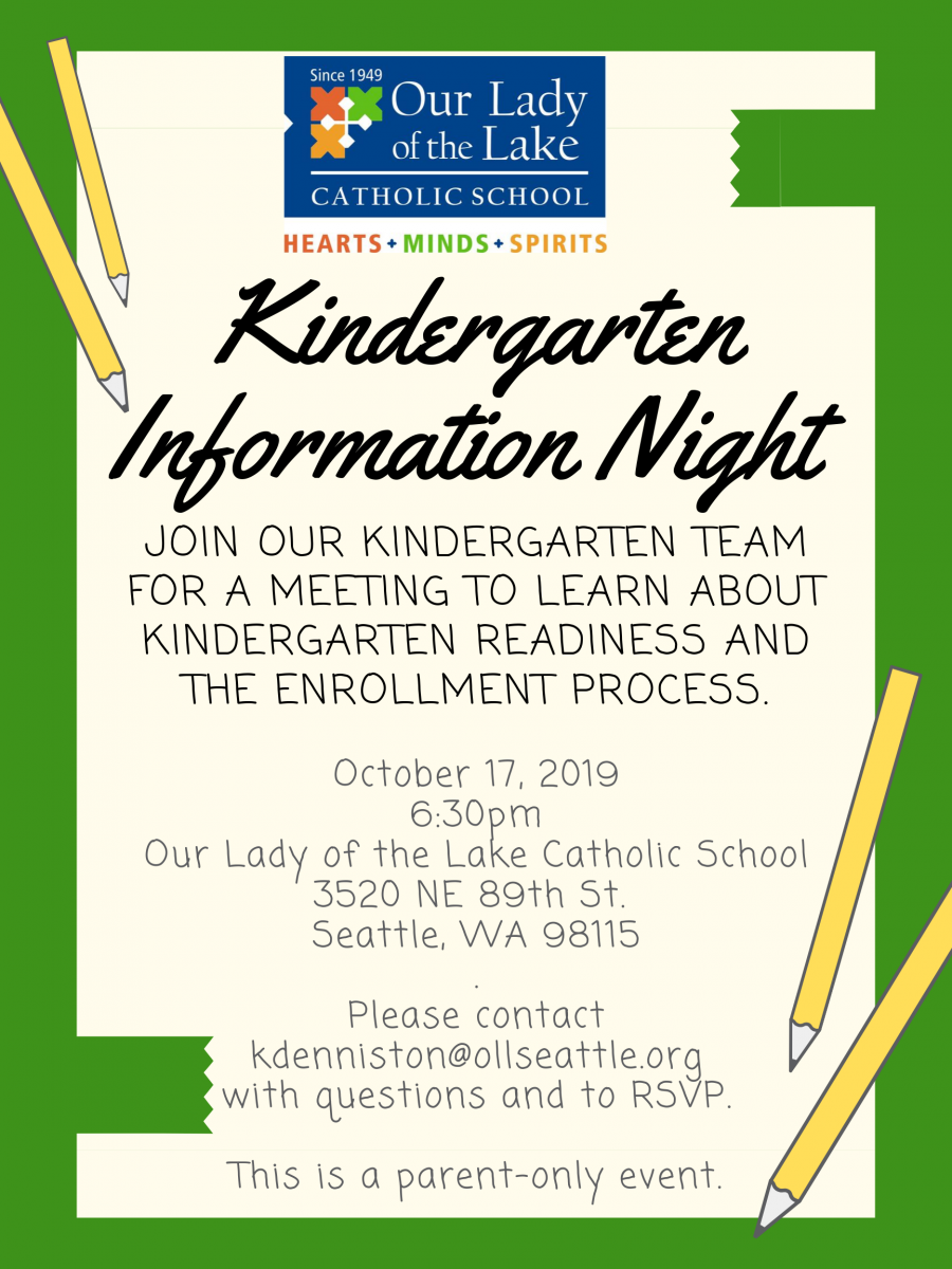 Kindergarten Information Night for Parents | Seattle Area Family Fun ...