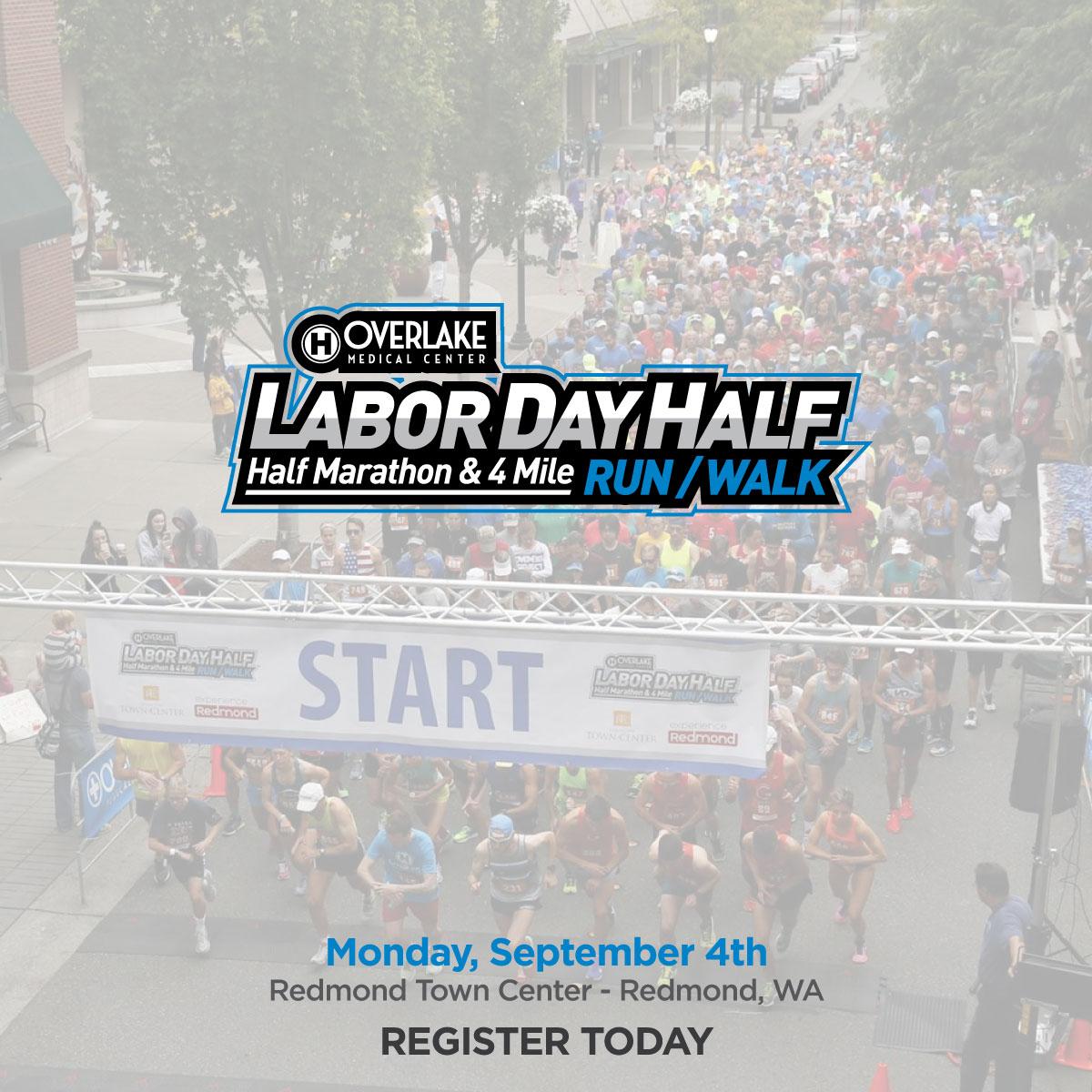 Labor Day Half Marathon and Family 4-Mile Run/Walk | Seattle Area ...