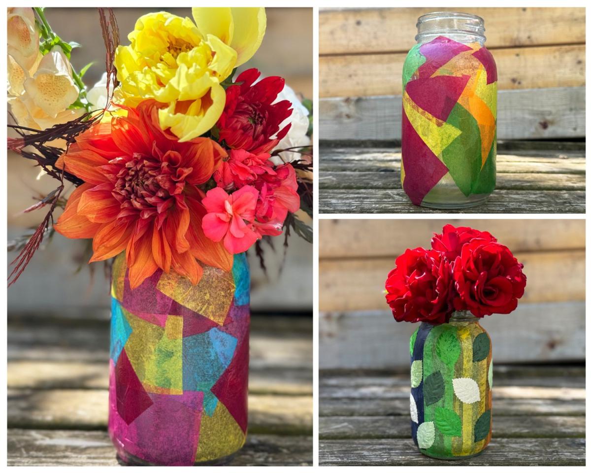 Kids Activity: Make a Mod Podge Flower Vase | Seattle Area Family Fun ...