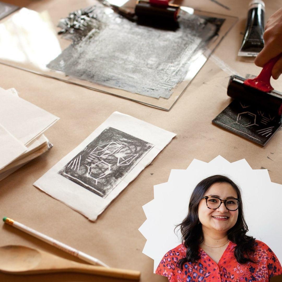 Book-Themed Printmaking Workshop at the Woodmont Library | Seattle Area ...