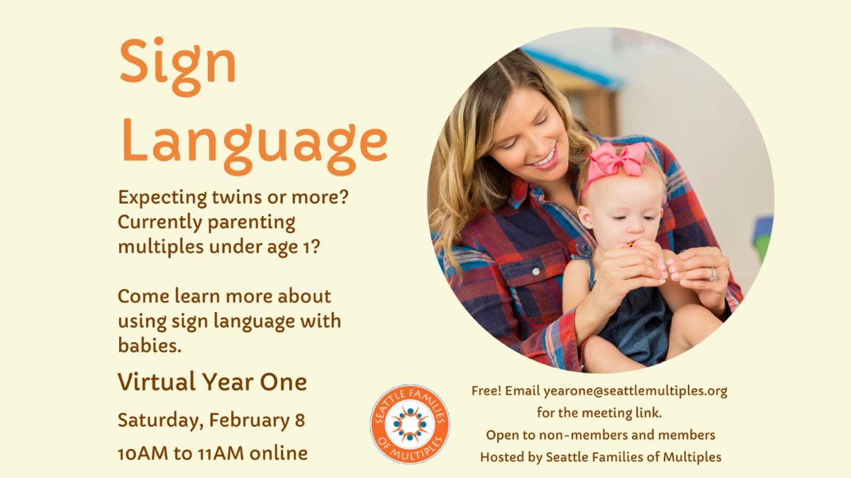 Virtual: Year One Sign Language with Twins & Triplet Babies | Seattle ...