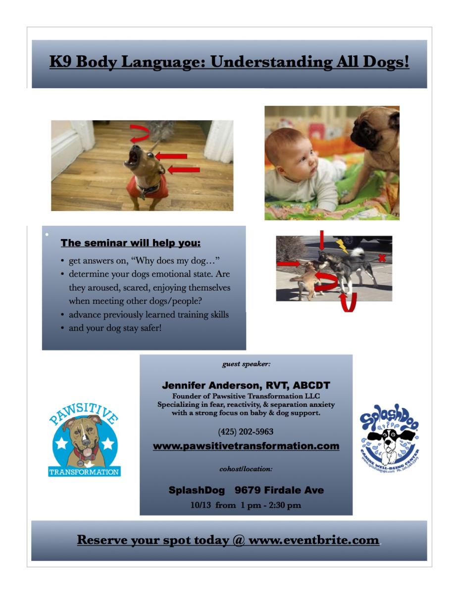 K9 Body Language: Understanding All Dogs | Seattle Area Family Fun ...