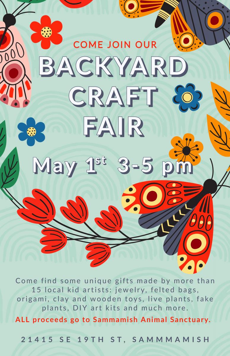 Backyard Craft Fair for Kids | Seattle Area Family Fun Calendar | ParentMap