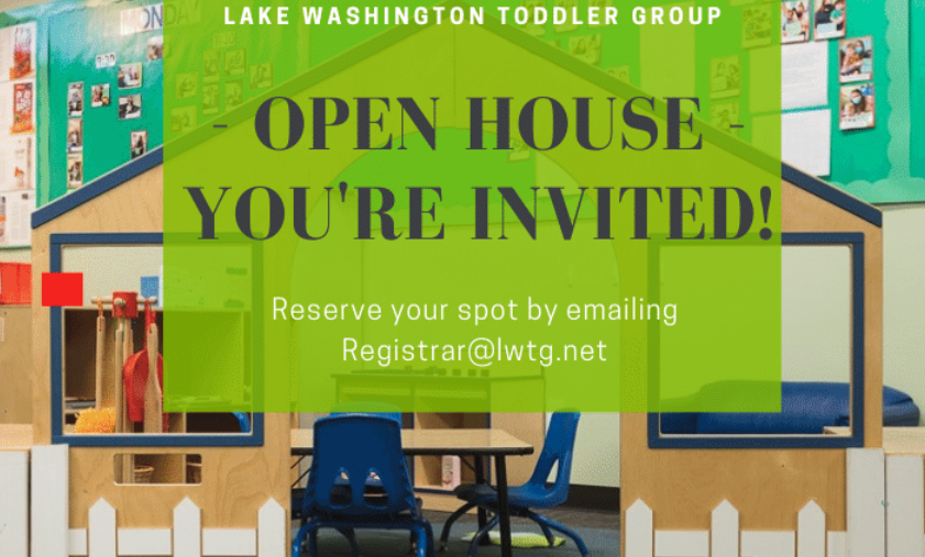 Lake Washington Toddler Group Open House | Seattle Area Family Fun ...