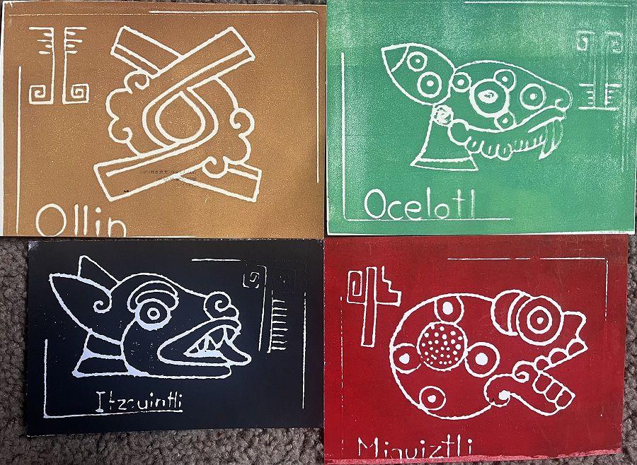 Printmaking Aztec Motifs Workshop at the Maple Valley Library | Seattle ...