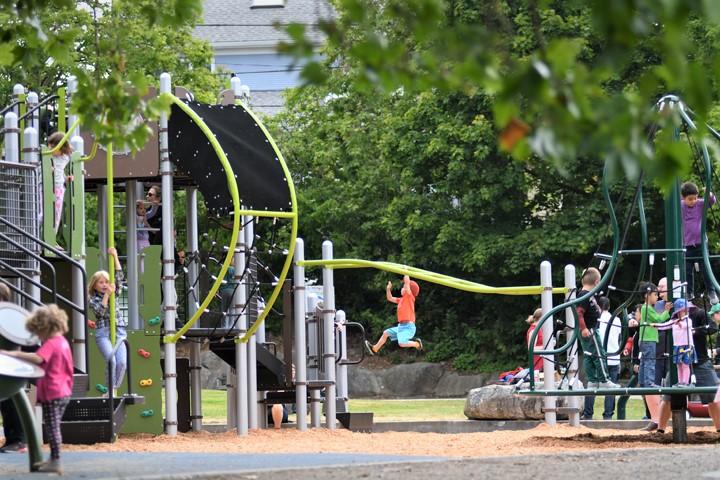 New Wallingford Playground Features a Fantastic Fort and Clever ...